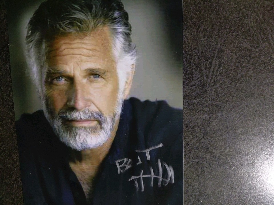 JONATHAN GOLDSMITH 2 Hand Signed Autograph 4X6 PHOTO S- DOS EQUIS ...