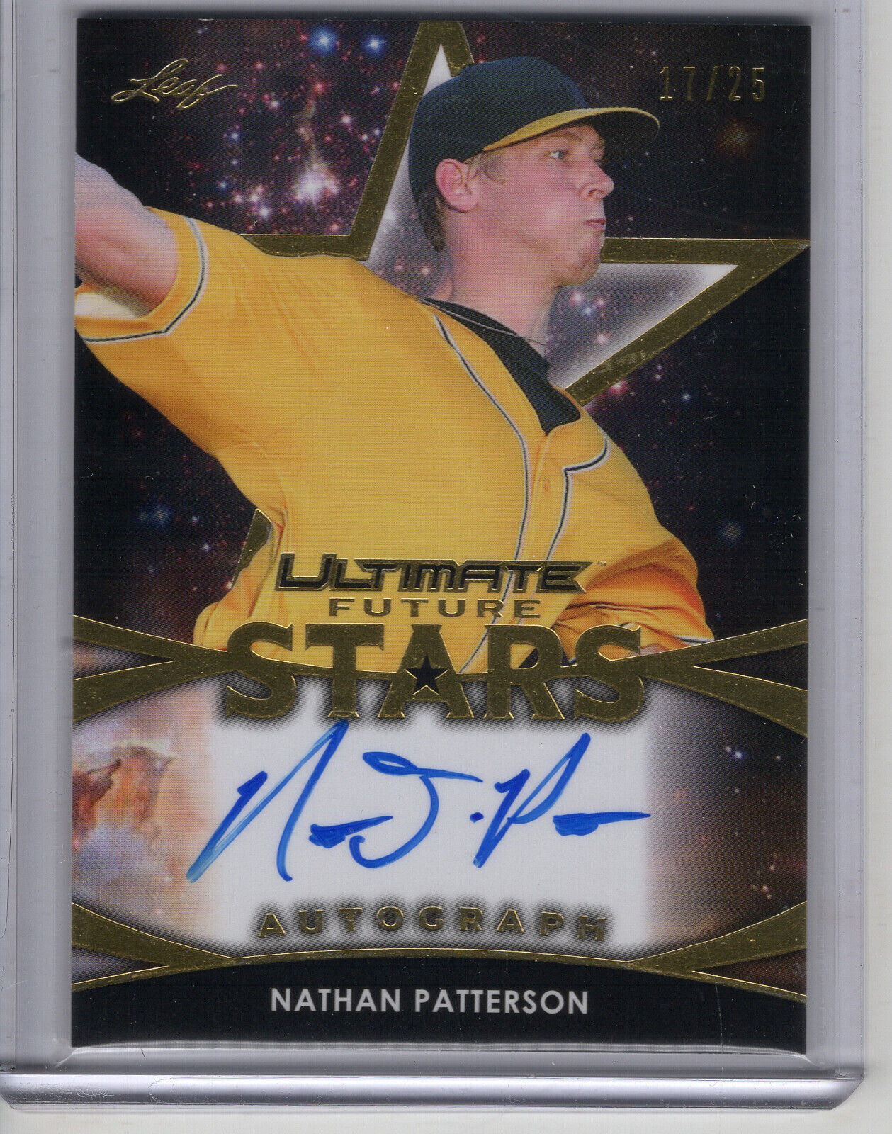 2019 Leaf Ultimate Future Stars Gold #FSNP1 Nathan Patterson Autograph ...