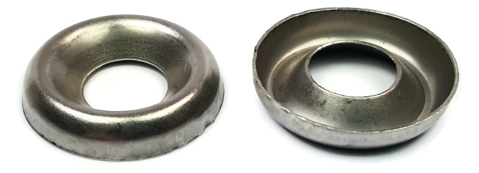 Cup Washers 18-8 Stainless Steel Finishing Cup Washers - Sizes #4 To 3/ ...
