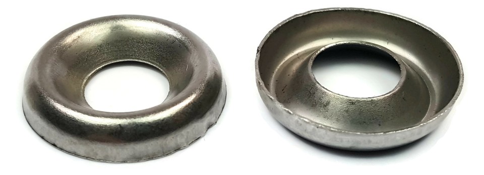 Cup Washers 18-8 Stainless Steel Finishing Cup Washers - Sizes #4 To 3/ ...