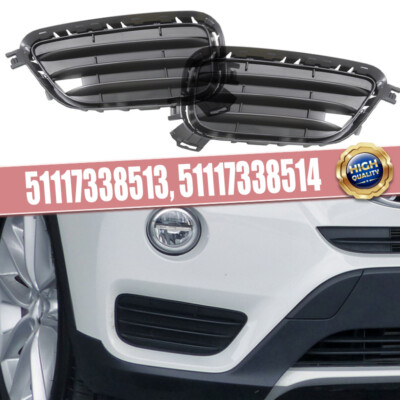 Left / Right Front Fog Light Bumper Grille For 2015-2017 BMW X3 28D 28i ...