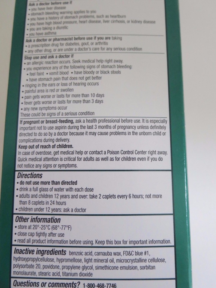 Excedrin Extra Strength Caplets 300 ct Pain Reliever Jumbo Size | eBay