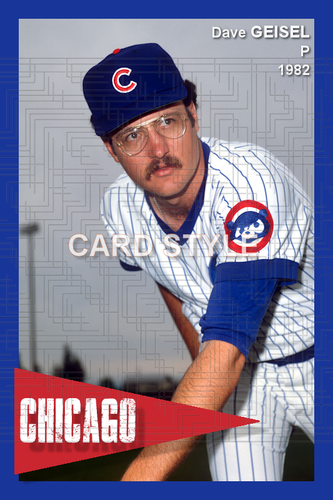 Dave Geisel - 1982 Chicago Cubs ST - choose a size - full color print ...
