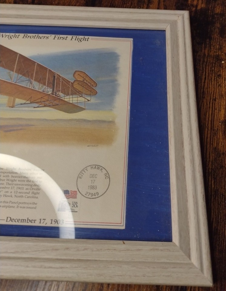 Frames USPS Commemorative Wright Brothers 1983 Stamp First Flight Kitty ...