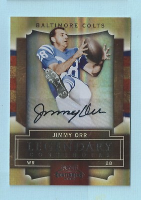 JIMMY ORR 2009 PLAYOFF CONTENDERS LEGENDARY CONTENDERS AUTOGRAPH AUTO ...