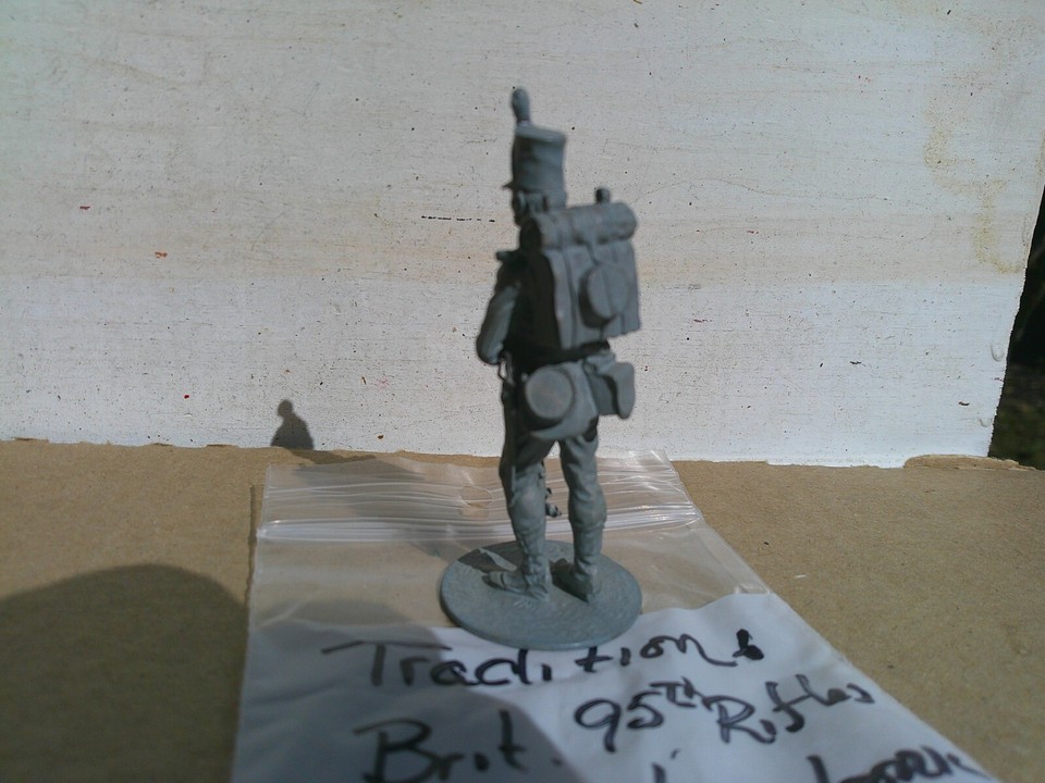 Stadden, Napoleonic British 95th Rifles in Spain, unpainted lead 54mm ...