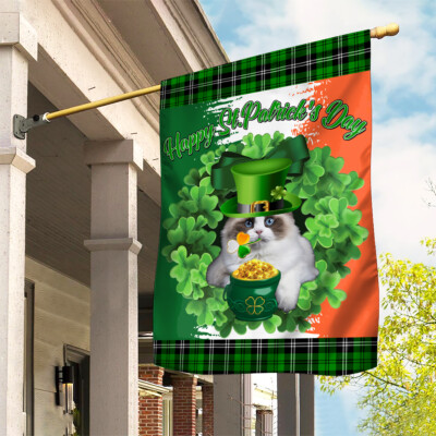 Ragdoll Happy Saint Patrick's Day Flag, St Patrick's Day Flag, Saint ...