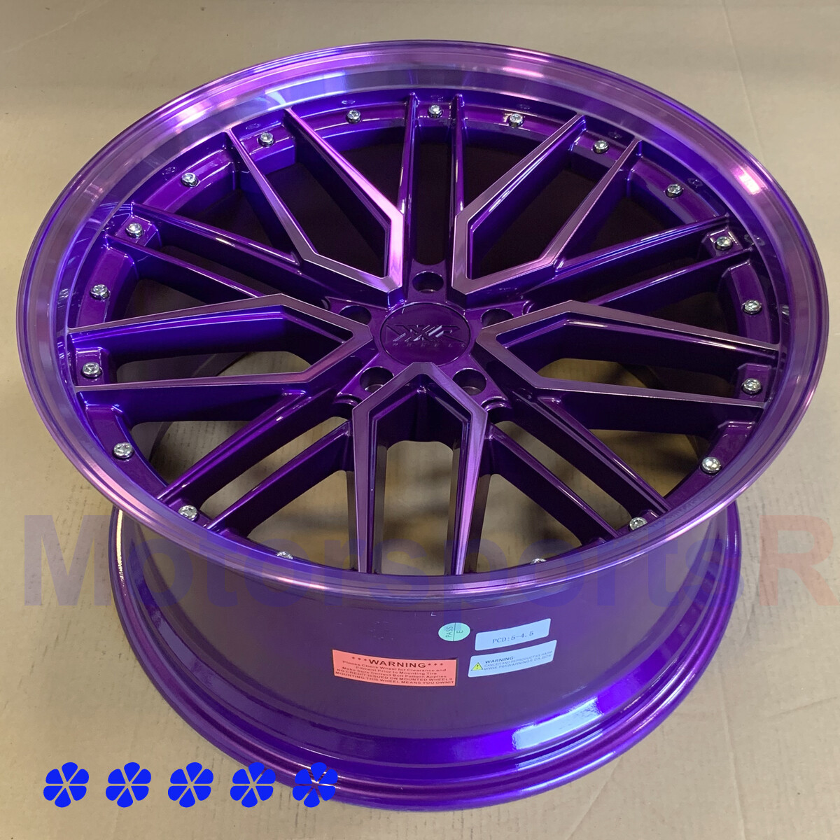 XXR 571 Wheels 20 x 9 10.5 +35 Purple Staggered Rims 5x4.5 19 Ford ...