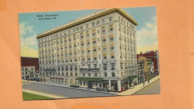 HOTEL BRUNSWICK LANCASTER PA VINTAGE POSTCARD | eBay
