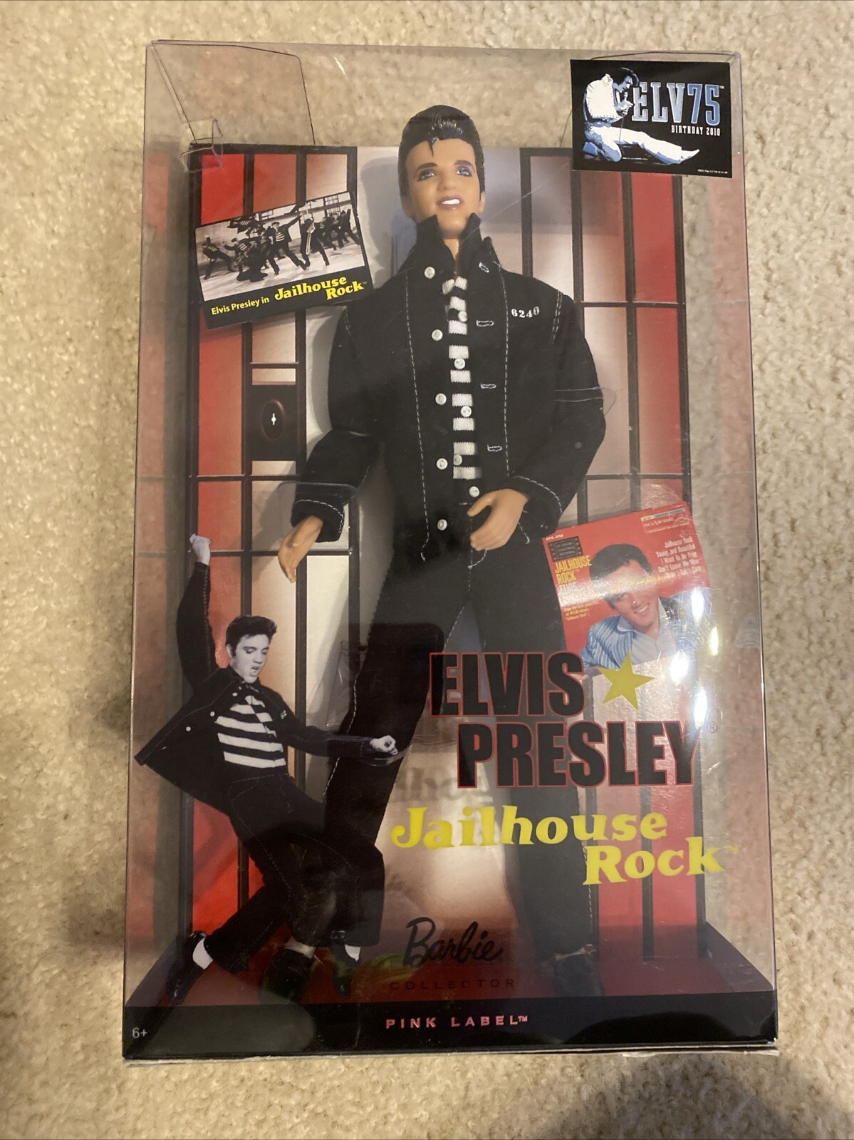 Barbie Collector Elvis Presley Jailhouse Rock Doll Pink Label 2009 ...