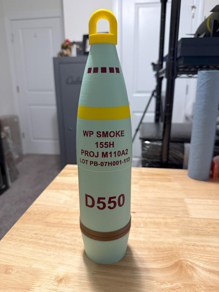 Replica Fake 3d Printed Plastic Inert Custom Full Size 155mm M110 Smoke ...