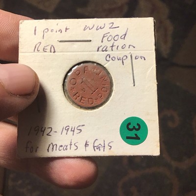 1942-1945 Ww2 Food Ration..red,1 Point | eBay