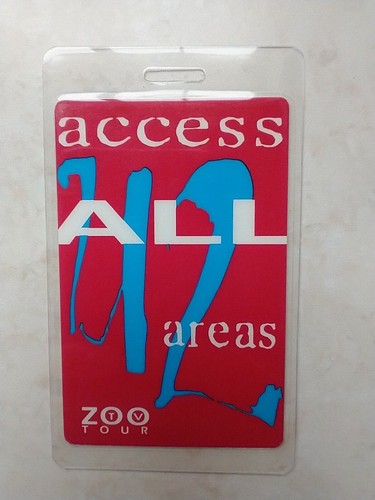 U2 Zoo TV Tour 1992 Access All Areas Laminate Pass | eBay