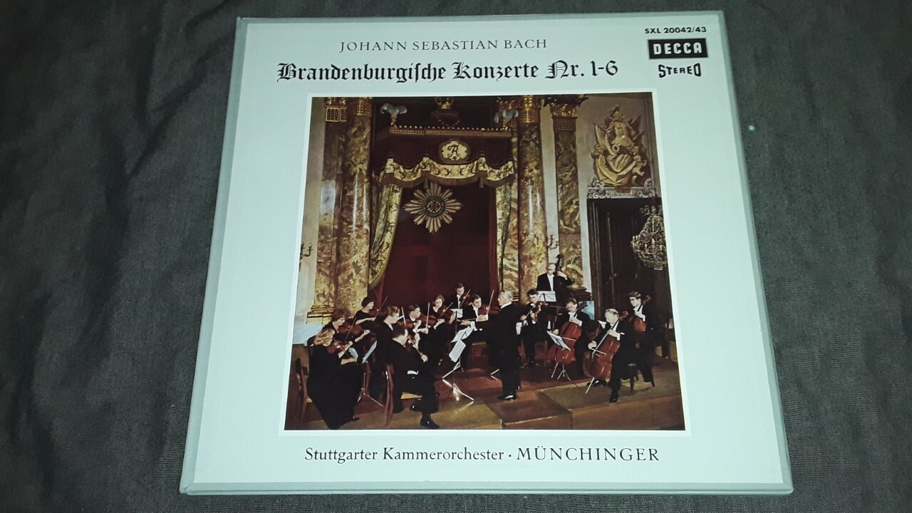 SXL 20042/43 (SXL 2125-7) ed1 2LP Munchinger, SCO: Bach: 6 Brandenburg ...