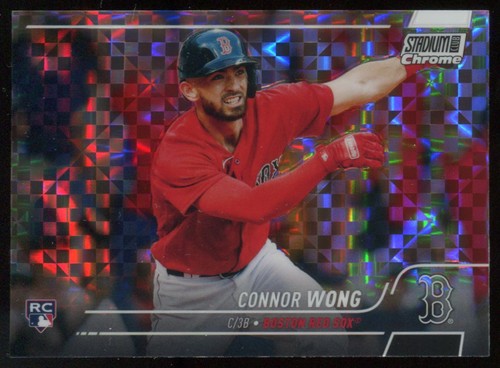 2022 Topps Stadium Club Chrome X-Factor Connor Wong Rookie Boston Red ...