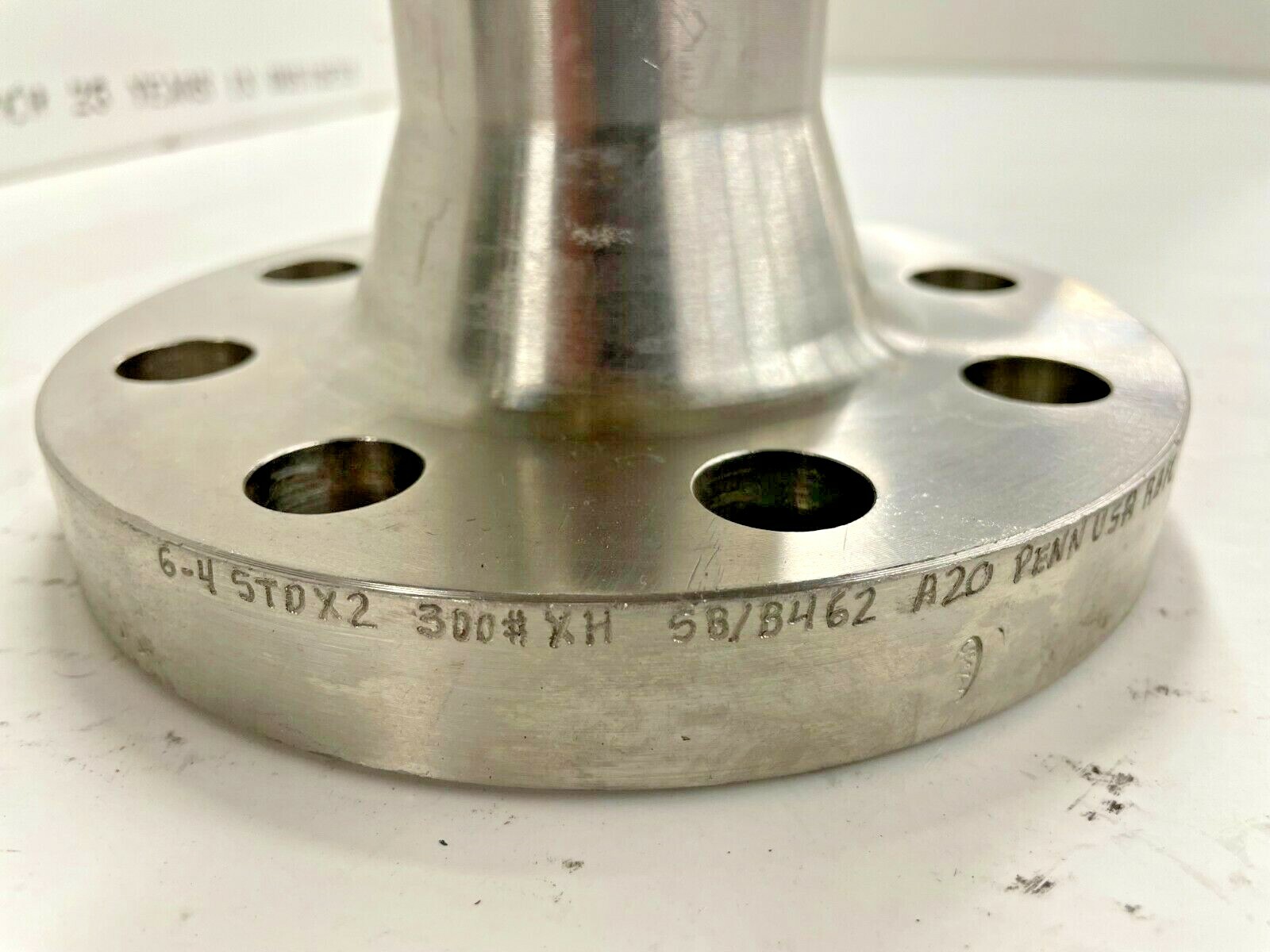 ALLOY 20 Weld Neck O-Let Flange 2" Class 300 RF S/80 SB/B462 Run Size 4 ...