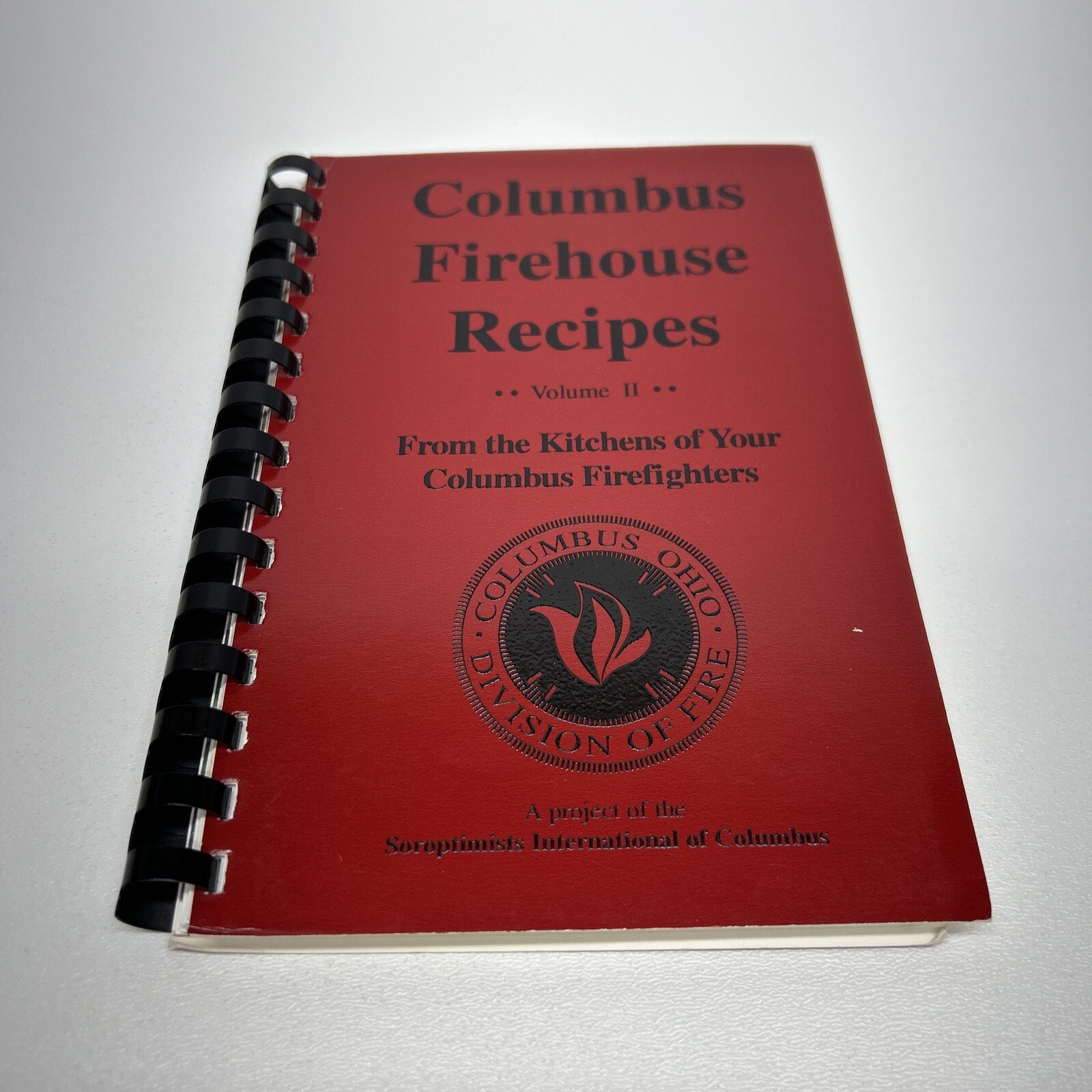 Vintage Spiral Bound Cookbook, Columbus Firehouse Recipes Volume II | eBay