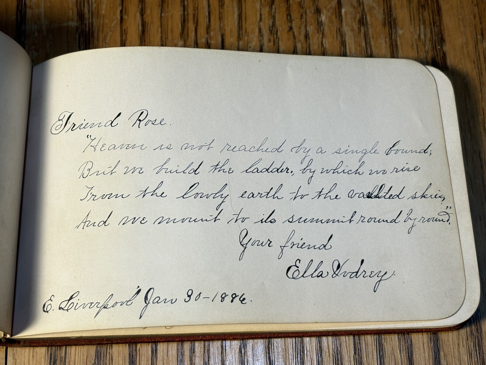 1882 East Liverpool Ohio Diary Early American History Signatures ...