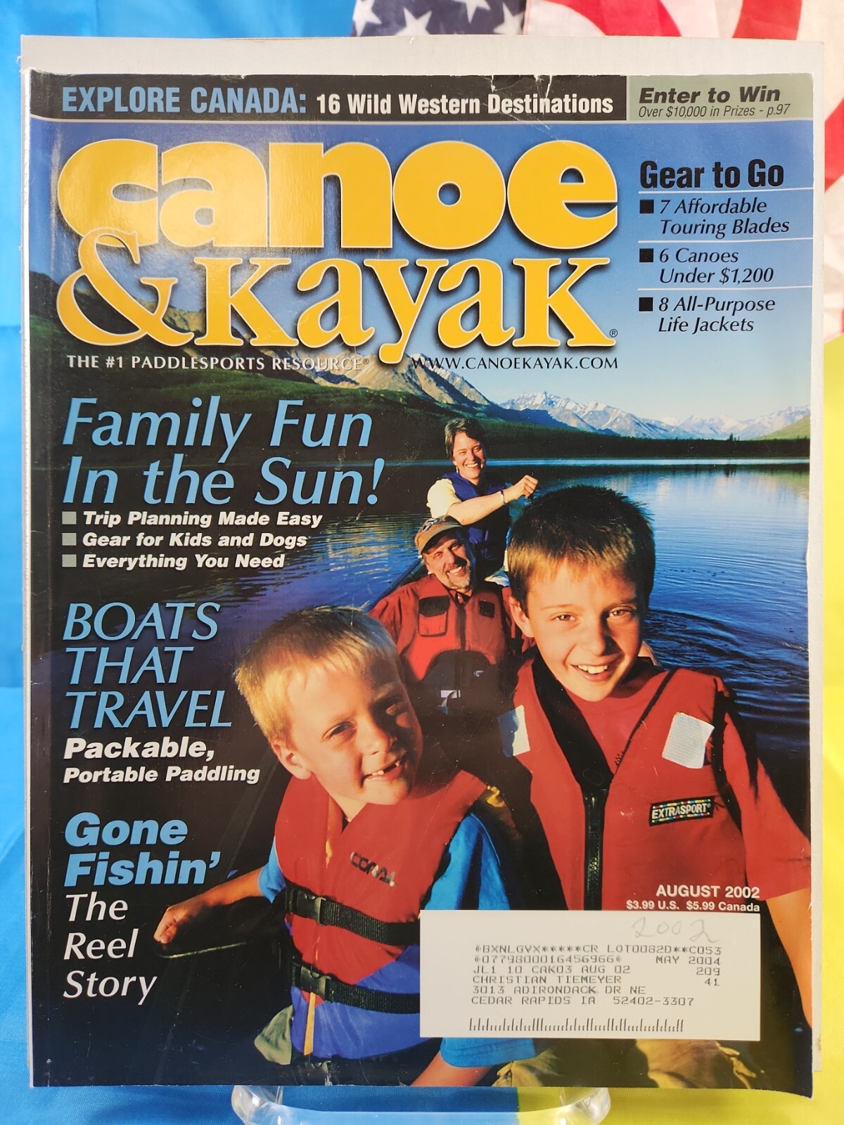 Canoe And Kayak Magazine August 2002 Boats That Travel FREE SHIPPING ...