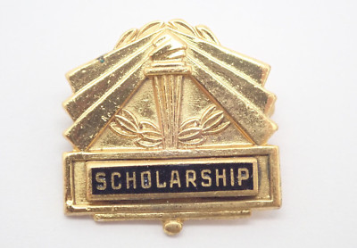 Scholarship Gold Tone Vintage Lapel Pin | eBay