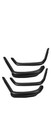 For Hummer H1 /Humvee /HMMWV 8Pcs Fender Flares overfender W/ hardware ...