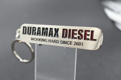 Red Duramax Diesel "working hard since 2001" emblem keychain- 11 | eBay