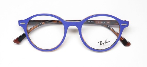 NEW RAY-BAN 7118 EYEGLASS FRAME PURPLE 5716 FULL-RIM OVAL PLASTIC 48-19 ...