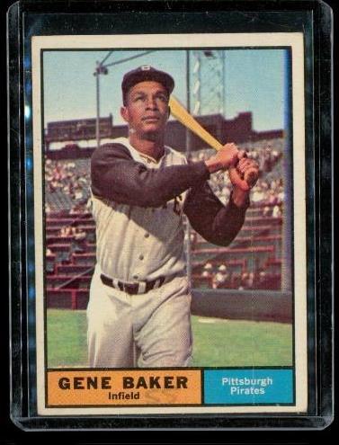 Vintage 1961 TOPPS Baseball Trading Card #339 GENE BAKER Pittsburgh ...