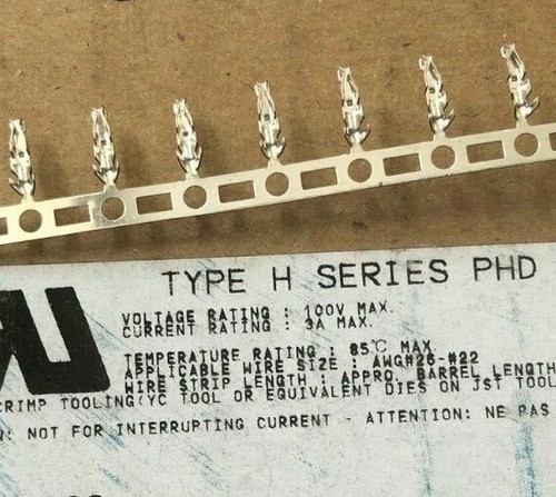 10 x JST PA PBV PHD Crimp Terminal Contact Female 0.08 to 0.2 mmÂ² ...