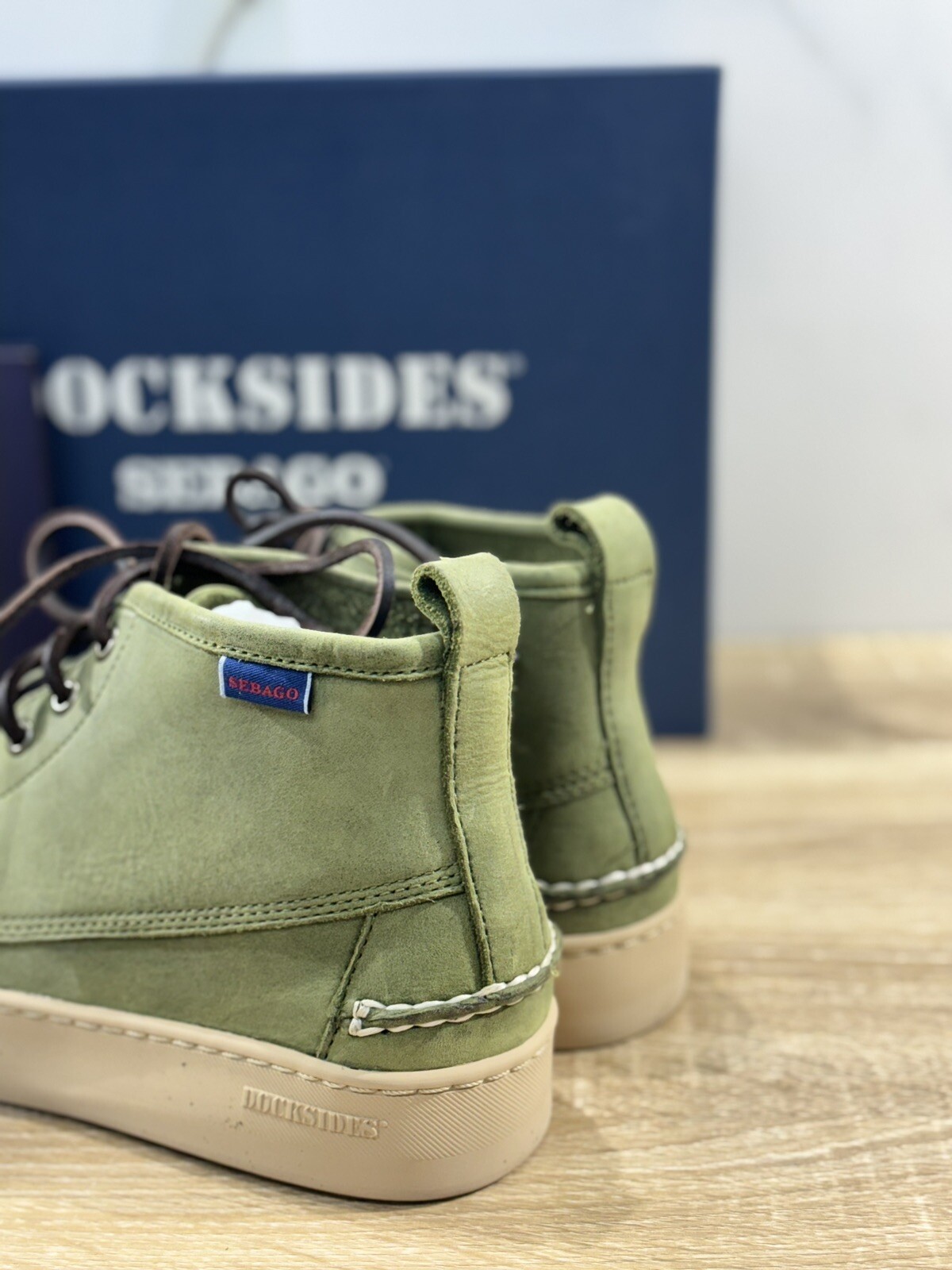 Sebago Brig Ch Men Boot Verde Militar Causal Boot 40 | eBay