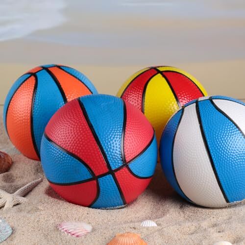 6PCS Mini Basketballs, 5 Inches Inflatable Basketball Colored Rubber | eBay