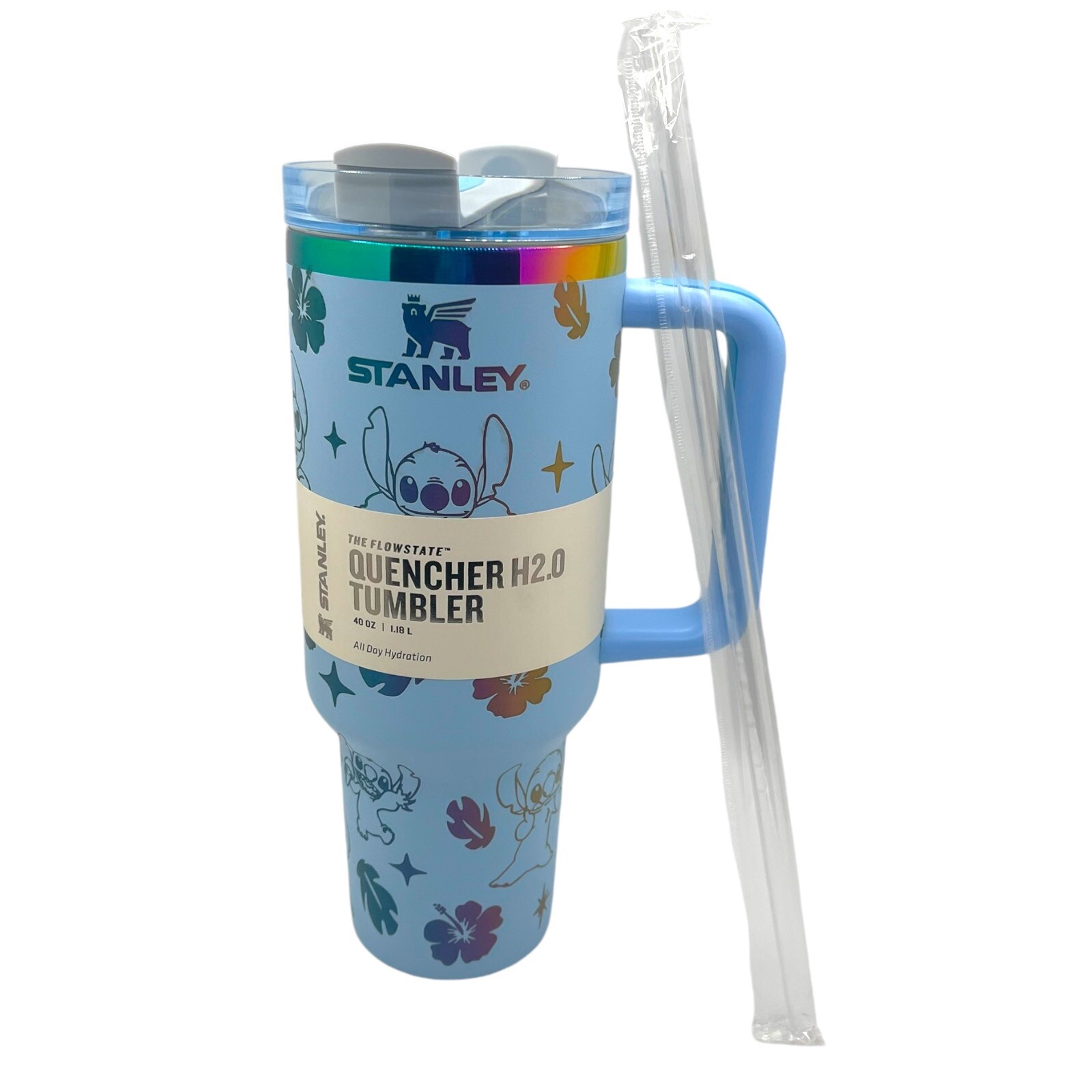 Stitch Stanley 40oz Limited Edition Light Blue Disney Lilo & Stitch Tumbler