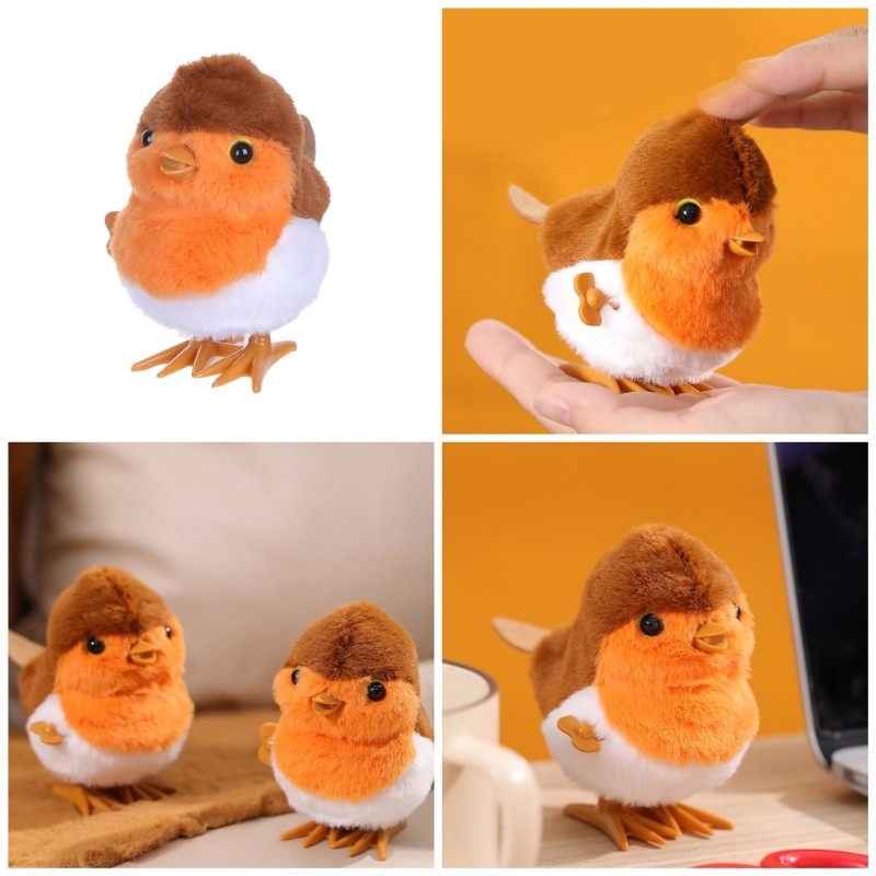 Jumping Robin Wind Up Toy Hopping Robin Windup Toy Animal Clockwork Toy ...