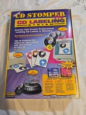 New Sealed CD Stomper Pro CD Labeling System Label Maker Apply Print ...