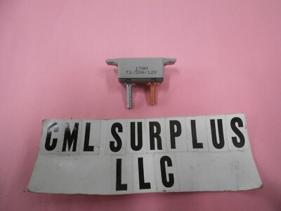 *BUSSMAN SHORT STOP CIRCUIT BREAKER 50A PLASTIC IN LINE BRKT TYPE 1 12 ...