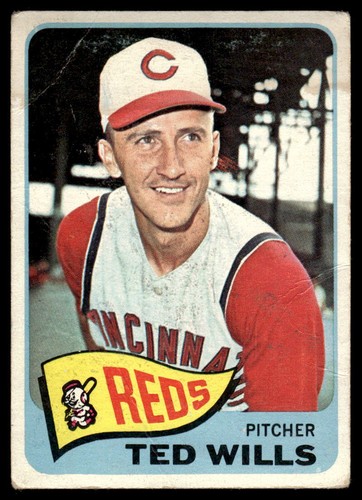 1965 TOPPS TED WILLS 488 GOOD BASEBALL CINCINNATI REDS | eBay