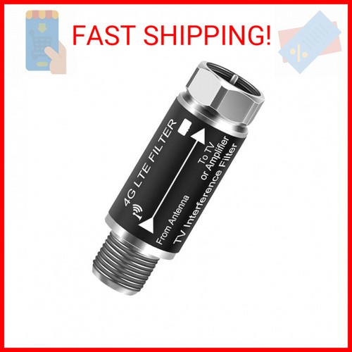 LTE Filter for TV Antenna Signals - Filters 4G/5G LTE, Improves HD TV ...
