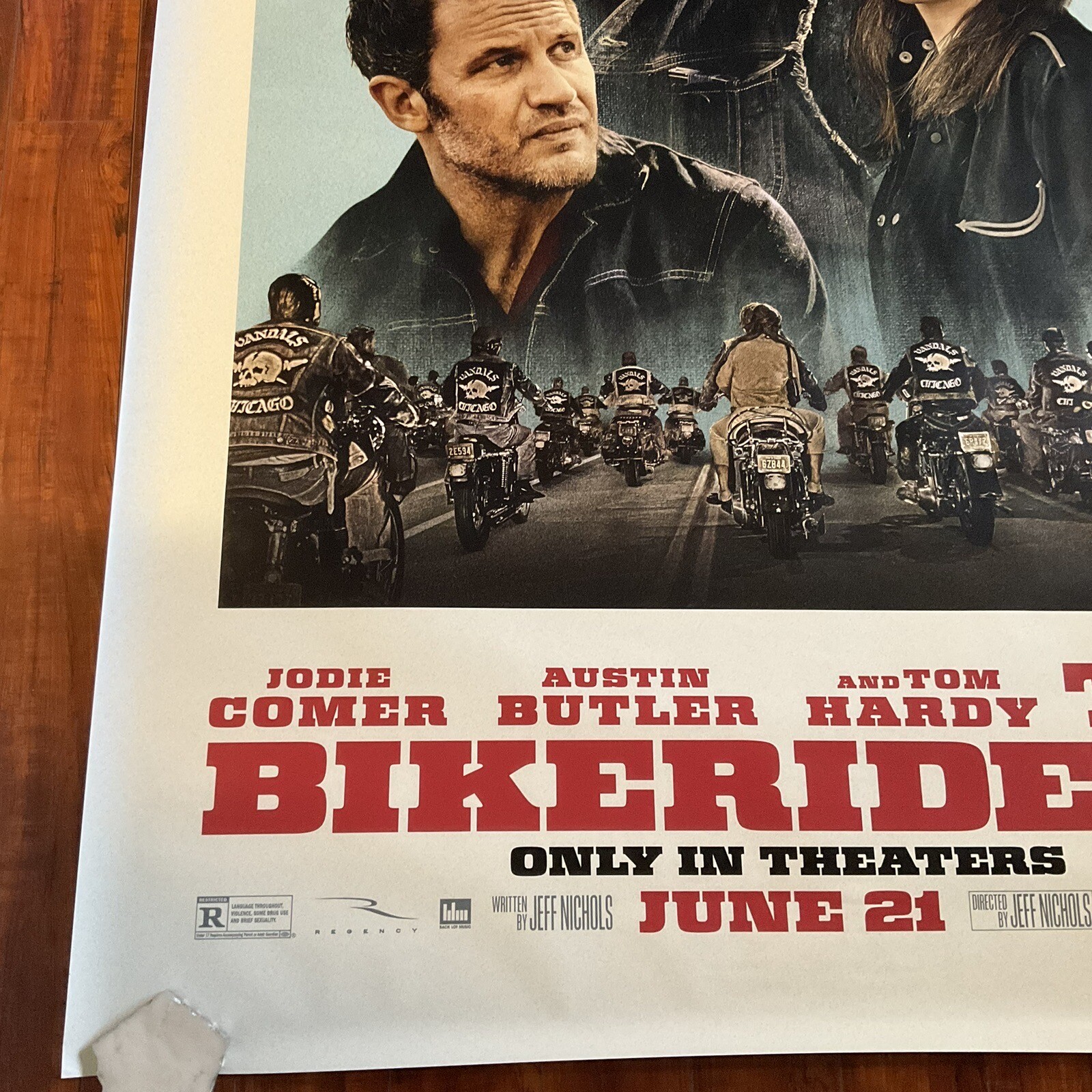 THE BIKERIDERS 2024 Austin Butler,Tom Hardy Orig. Bus Stop Movie Poster ...