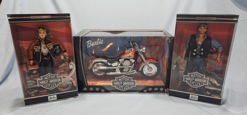 1999 Harley Davidson BARBIE & KEN Doll Collectors Edition MOTORCYCLE ...