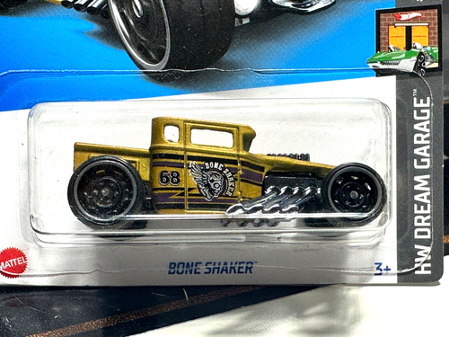 Hot Wheels Bone Shaker Gold Hot Rod 2022 #105 Long Card | eBay