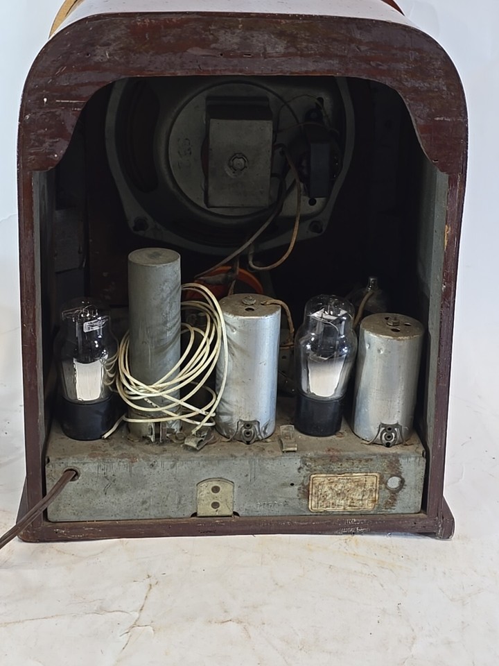 1938 Philco Early Model 38-93 Wood Tombstone 5 Vacuum Tube Radio ...