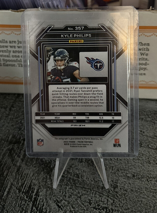 2022 Panini Prizm Kyle Philips Rookie Auto Silver Disco No Huddle RC | eBay