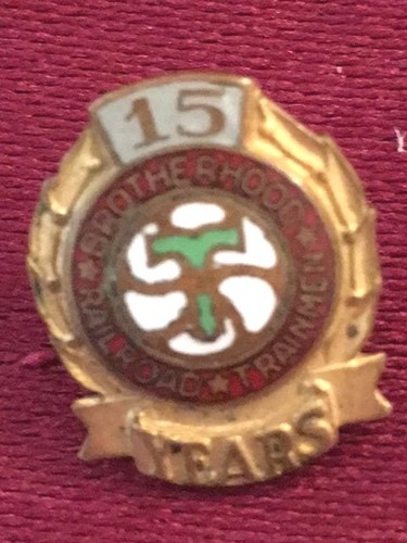 Brotherhood Railroad Trainmen 15 year Gold Filled Pin | eBay