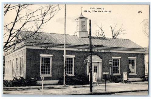 c1940 Post Office Exterior Building Derry New Hampshire Vintage Antique ...
