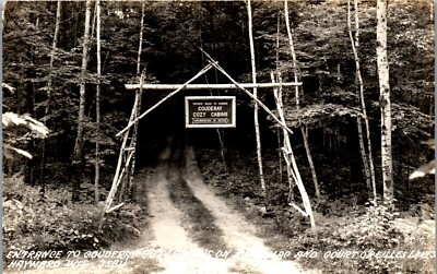 Couderay Cozy Cabins, O'Reilies Lake, Hayward, Wisconsin RPPC (1930s ...
