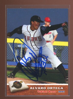 2007 Yakima Bears ALVARO ORTEGA Signed Card autograph auto DBACKS | eBay