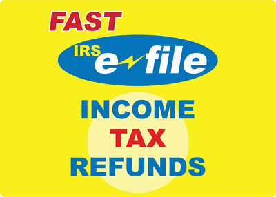 FAST INCOME TAX REFUNDS| Laminated Vinyl Decal Sticker Label | eBay