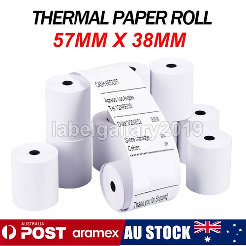 50 - 600 Rolls 57x38mm EFTPOS Thermal Paper Cash Register Receipt Paper ...