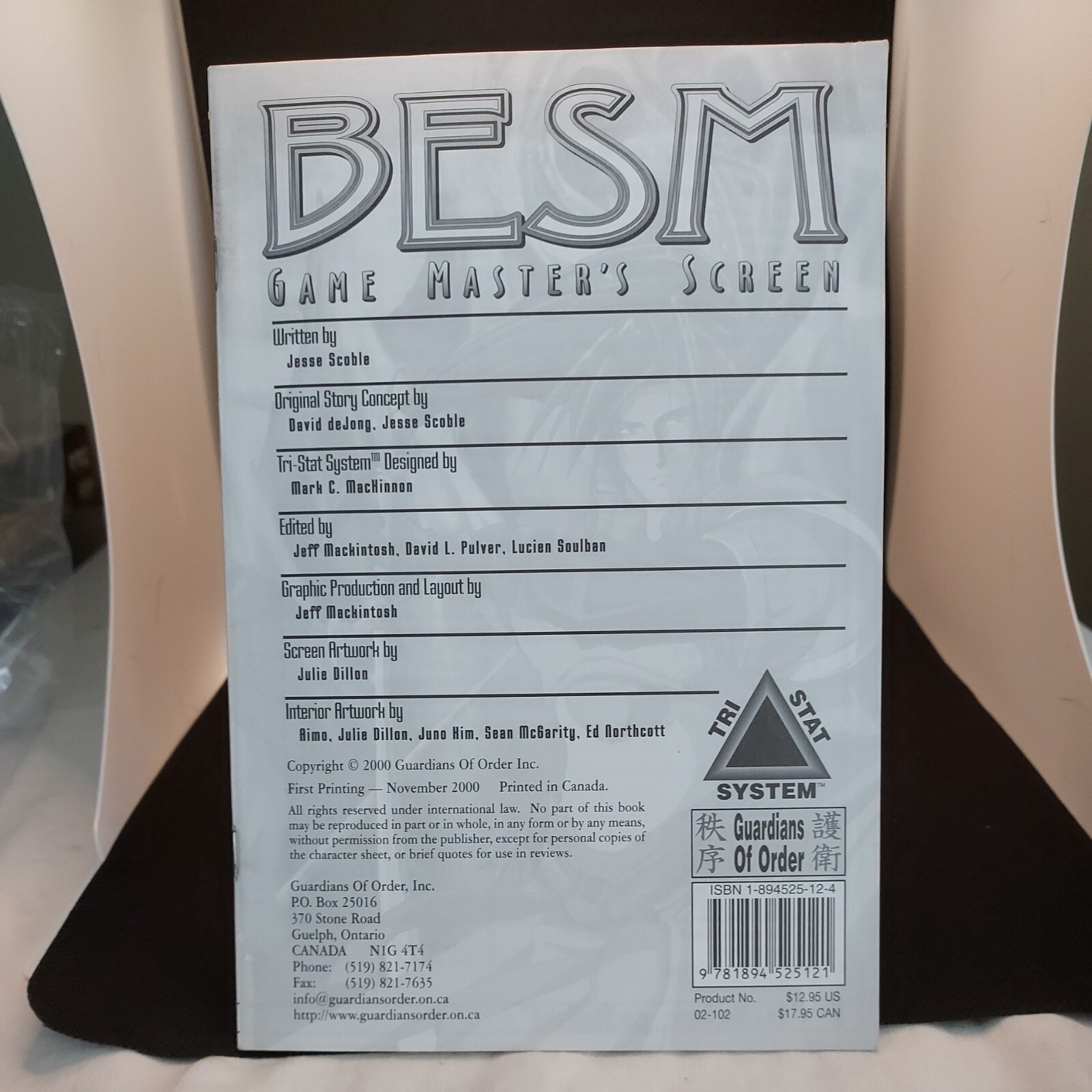 Big Eyes Small Mouth (besm) Game Master's Screen Jesse Scoble BESM ...