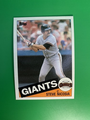 1985 Topps Steve Nicosia #191 San Francisco Giants | eBay